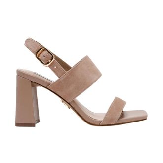 Steve Madden Femme, Chaussures, Beige, Taille: 38 EU Sandales &agrave; talons Wendie