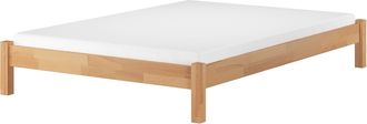 Erst-Holz Doppelbett Ehebett Kingsize-Bett Futonbett 160x200 Buche massiv Zubeh&ouml;r w&auml;hlbar 60.84-16 Rollrost und Matratze inkl