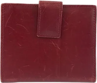 Gucci Portefeuille compact en cuir Pre-owned - Femme - Pre-owned - Rouge - Taille: ONE Size