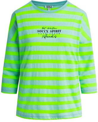 soccx Rundhalsshirt mit Baumwolle