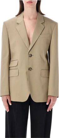 Ami Femme, Vestes, Beige, Taille: 36 FR Blazer Crois&eacute;