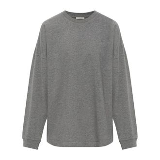 By Malene Birger SweaT-shirt Carala avec logo brod&eacute; - Femme - Sweatshirts et sweats &agrave; capuche - Gris - Taille: 40 FR