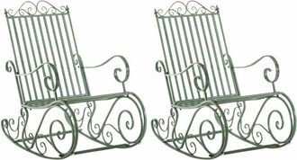 Clp 2er Set Schaukelstühle Smilla antik-grün