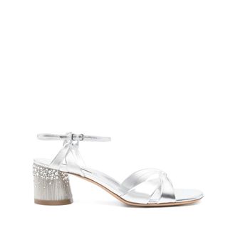 Casadei Sandaletten mit rundem Zehenbereich und Verzierungen - - Shoes - Damen - Grau - 41 EU