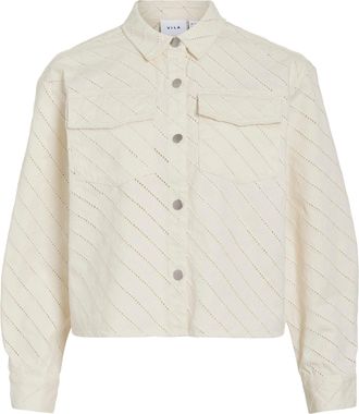Vila Visanti L/S Emb Denim Jacket