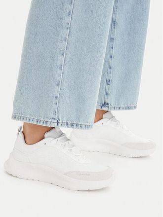 Calvin Klein Sneakers Light Eva Runn Laceup Aop HW0HW03292 Wei&szlig;