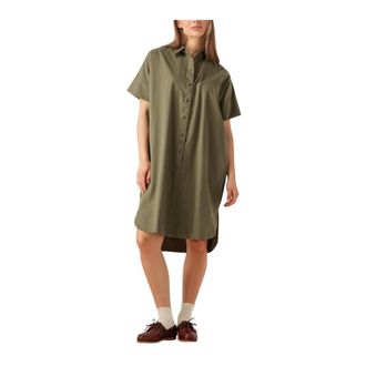 Selected Gr&uuml;nes kurzes Hemdkleid f&uuml;r Frauen - - Dresses - Damen - Gr&uuml;n - L