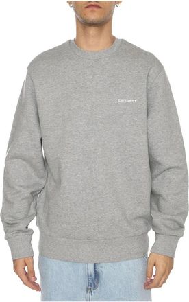 Carhartt Work in Progress Homme, Sweatshirts et sweats &agrave; capuche, Gris, Taille: S Crewneck SweaT-shirt