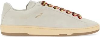 Lanvin Low-Top Sneaker - Leather Sneakers With Laces - Gr. 39 (EU) - in Weiß - für Damen