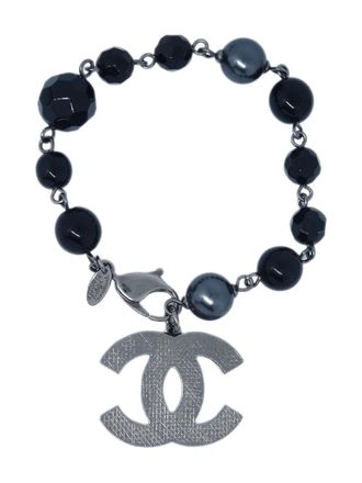Chanel bracelet à perles artificielles (2013) - Noir