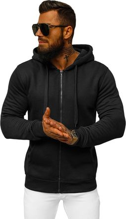 OZONEE Herren Hoodie Sweatjacke Kapuzenpullover Sweatshirt Farbvarianten Kapuzenjacke Kapuzenpulli mit Rei&szlig;verschluss Langarm Sport Style Casual Fitness Trai