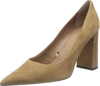 BOSS Janet Chunkypump 90s Escarpins pour Femme, Beige Moyen 260, 36.5 EU