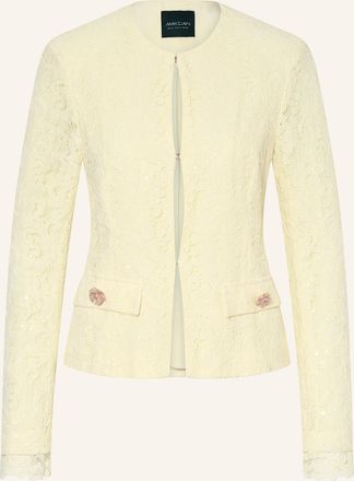 Marc Cain Spitzenjacke Mit Pailletten gelb