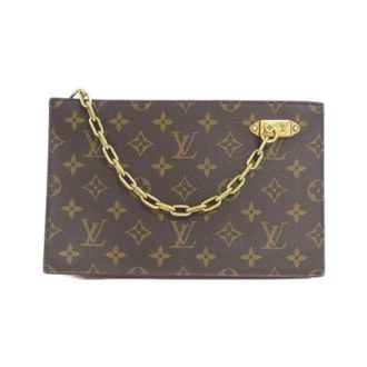 Louis Vuitton Pre-owned Monogram Chain Clutch - - Pre-owned - Damen - Braun - ONE SIZE