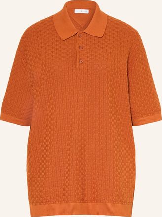 Tommy Hilfiger Strick-Poloshirt orange