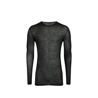 Rick Owens Top manches longues maille transparente en cachemire