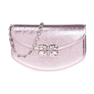 Ganni Lulu Wallet On Chain - - Accessories - Damen - Rosa - ONE SIZE