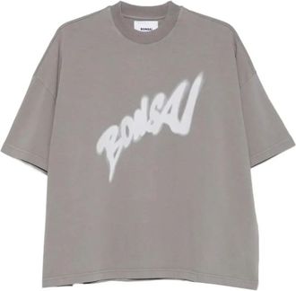 BONSAI Homme, Tops, Gris, Taille: M Logo Graphic Tee