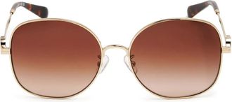 Tory Burch lunettes de soleil Miller &agrave; monture ovale