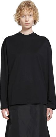 Jil Sander Cotton Crewneck Long Sleeve T-Shirt
