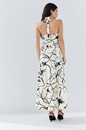 Next Midikleid Festliches Neckholder-Midikleid (1-tlg)