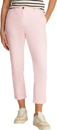 Tommy Hilfiger Damen Chino Hose Stretch Slim Knöchelfrei, Rosa (Light Pink), 38