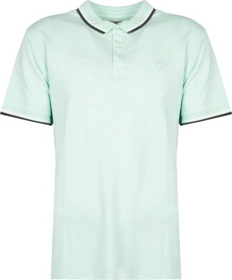Guess SS Sports Pique Trngl Polo - Homme - Tops - Bleu - Taille: S