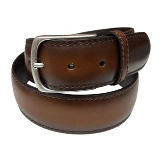 Paolo Vitale Ceinture en cuir de veau faite main - Homme - Accessoires - Brun - Taille: 105 CM