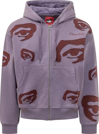 KidSuper Studios Allover Eye Hoodie - - Sweatshirts & Hoodies - Herren - Lila - M