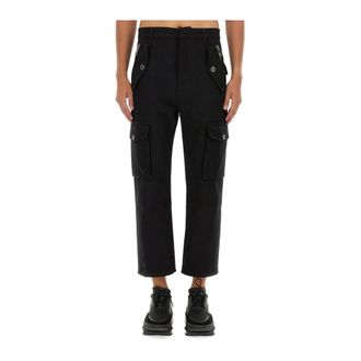 Balmain Homme, Pantalons, Noir, Taille: L Pantalon cargo avec d&eacute;tail de poche zipp&eacute;e