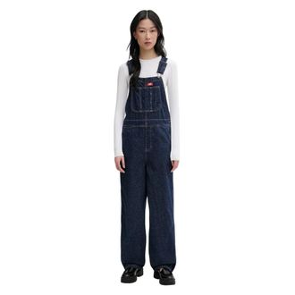 Dickies Lockere Latzhose aus Denim - - Jumpsuits & Playsuits - Damen - Blau - S