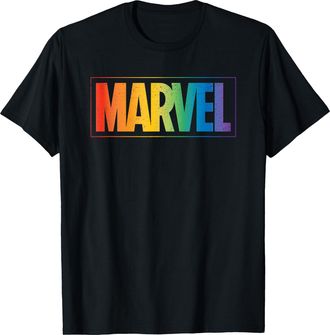 MARVEL Logo in Rainbow Letters T-Shirt