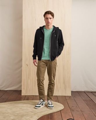 Faguo Sweat zipp&eacute; noir