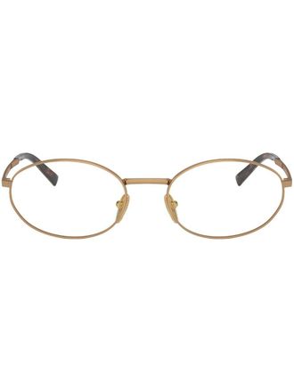 Prada Brille mit Metallgestell - Gold