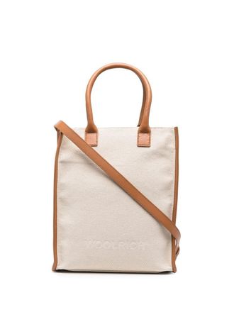 Woolrich sac cabas en toile &agrave; bords contrastants - Tons neutres