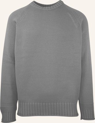 Carlo Colucci Carlo Colucci Rundhalspullover - Carlos Classic Fucci grau