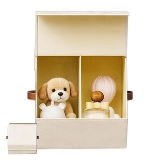 Generico Aufbewahrungsbeh&auml;lter | Stapelbarer und faltbarer Aufbewahrungsbeh&auml;lter aus Stoff mit Griffen und Deckel | zum Sortieren von Kleidung, Spielzeug, Schu