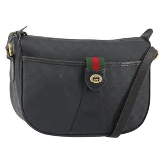 Gucci Sac bandouli&egrave;re en plastique Pre-owned - Femme - Pre-owned - Noir - Taille: ONE Size