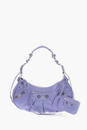 Balenciaga Crinkled Leather LE CAGOLE Shoulder Bag with Heart-Shaped Mi Gr&ouml;&szlig;e Uni