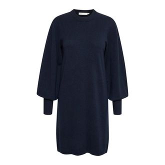 Inwear Marineblaues Kleid mit Sch&ouml;nen &Auml;rmeln - - Dresses - Damen - Blau - 2XS