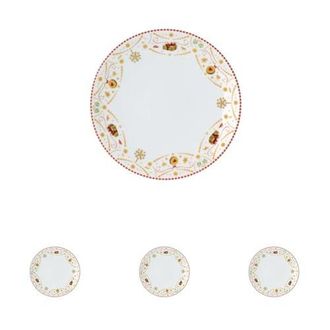 Hutschenreuther Weihnachtskollektion Christmas Love Fr&uuml;hst&uuml;cksteller 22 cm (Packung mit 4)