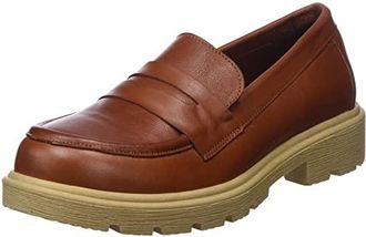 Andrea Conti Femme Damen Mokassin Mocassin, Marron Beige, 37 EU