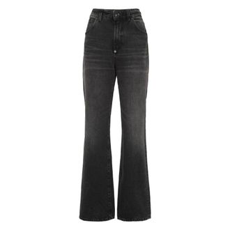 Philipp Plein Femme, Jeans, Noir, Taille: W25 Jean Coupe Droite