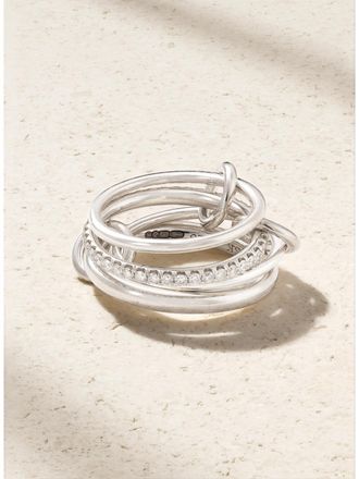 Spinelli Kilcollin Nimbus Ring Aus Sterlingsilber Mit Diamanten