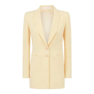 Patrizia Pepe Femme, Vestes, Jaune, Taille: 36 FR Giacca