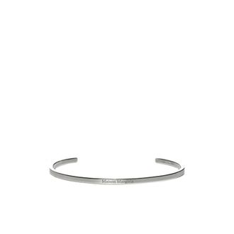 Maison Margiela Logo Armreif - - Accessories - Damen - Grau - 3XL