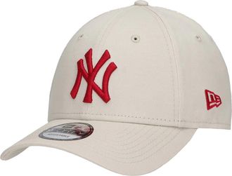 New Era New York Yankees MLB League Essential Beige Rot Verstellbare 9Forty Cap - One-Size