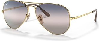 Ray-Ban Rb3689 Bi-gradient Sonnenbrillen Arista Gold Fassung Rosa Glas 58-14