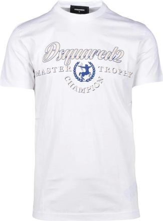 Dsquared2 Homme, Tops, Blanc, Taille: 3XL T-Shirt