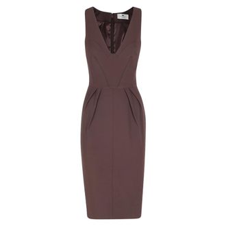 Elisabetta Franchi Damen, Kleider, Braun, 2XLGr&ouml;&szlig;e